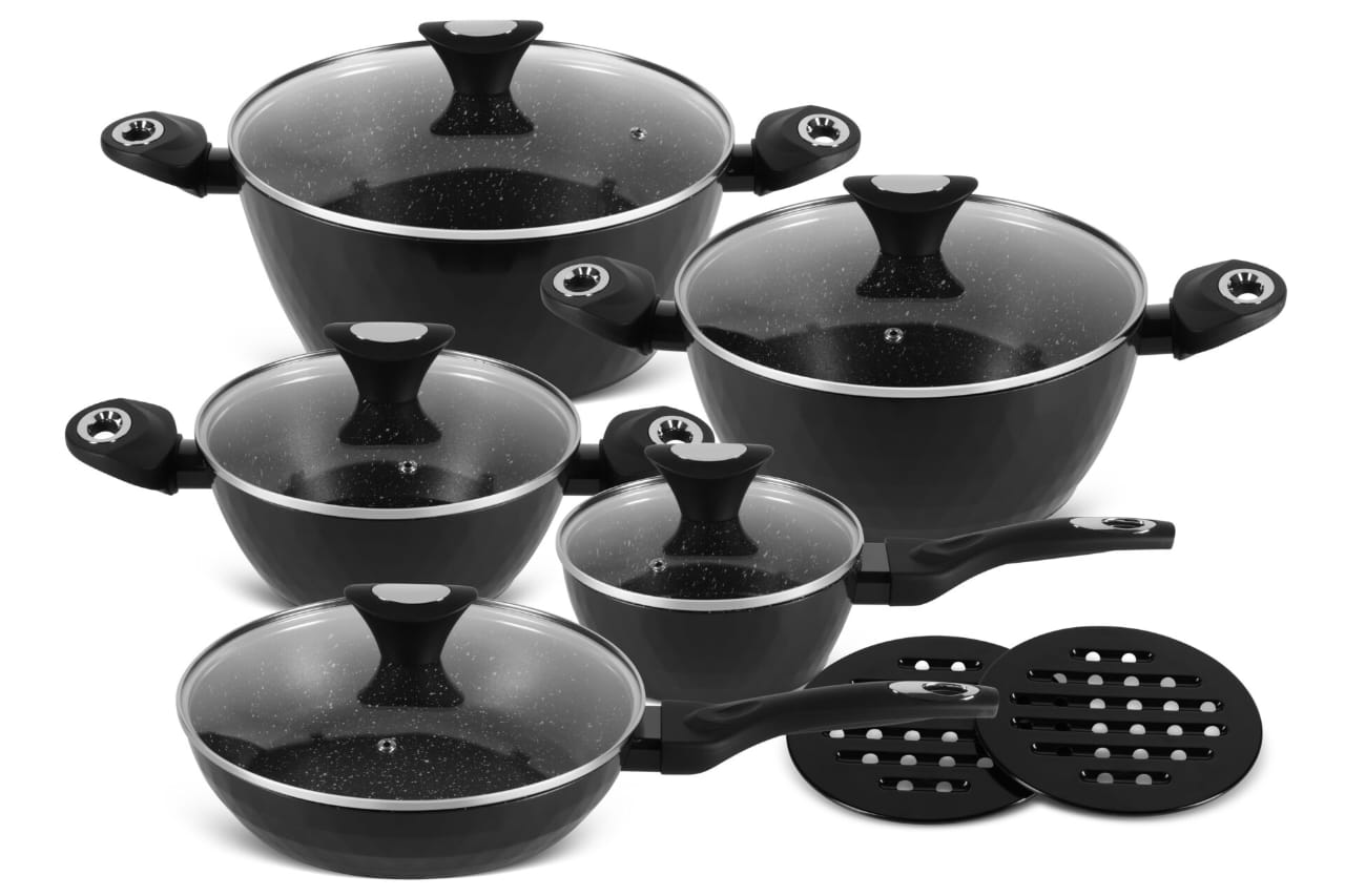 12pcs Edenberg Cookware Set – Dasheki Home: Home and Garden